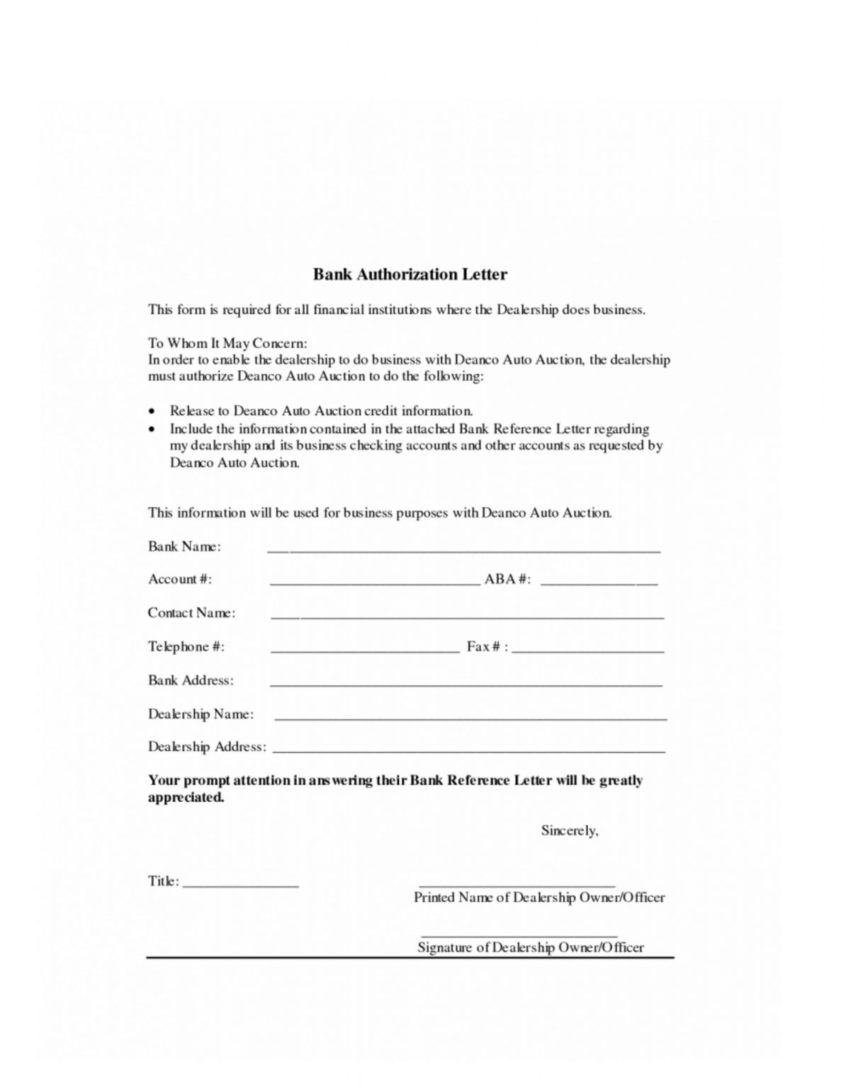 Free Sample Authorization Letter For SSS Template